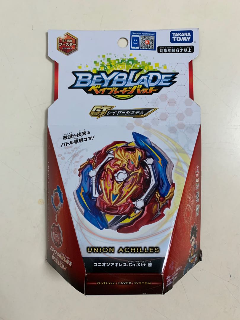 Original Takara Tomy Beyblade Burst (B150) GT Union Achilles, Hobbies ...