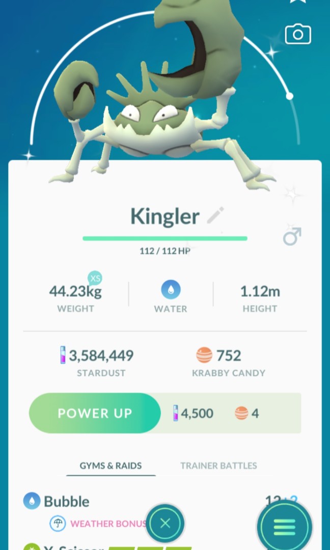 Pokemon go shiny kingler, Video Gaming, Gaming Accessories, Game Gift ...