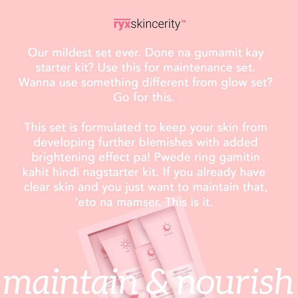 RYX Poreless Maintenance Set, Beauty & Personal Care, Face, Face Care ...