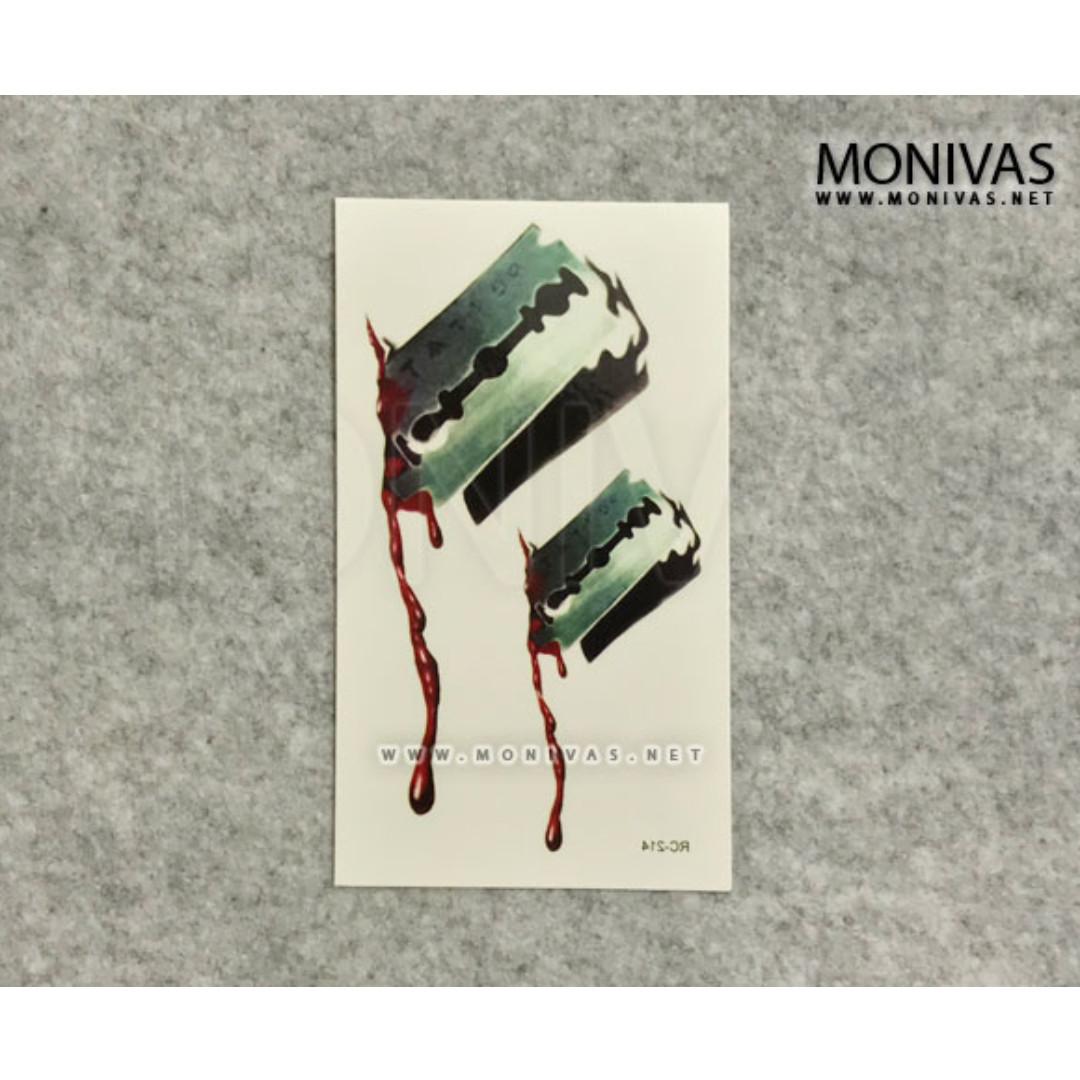 Scratch Wound Halloween Party Cosplay Temporary Tattoo Stickers DIY ...