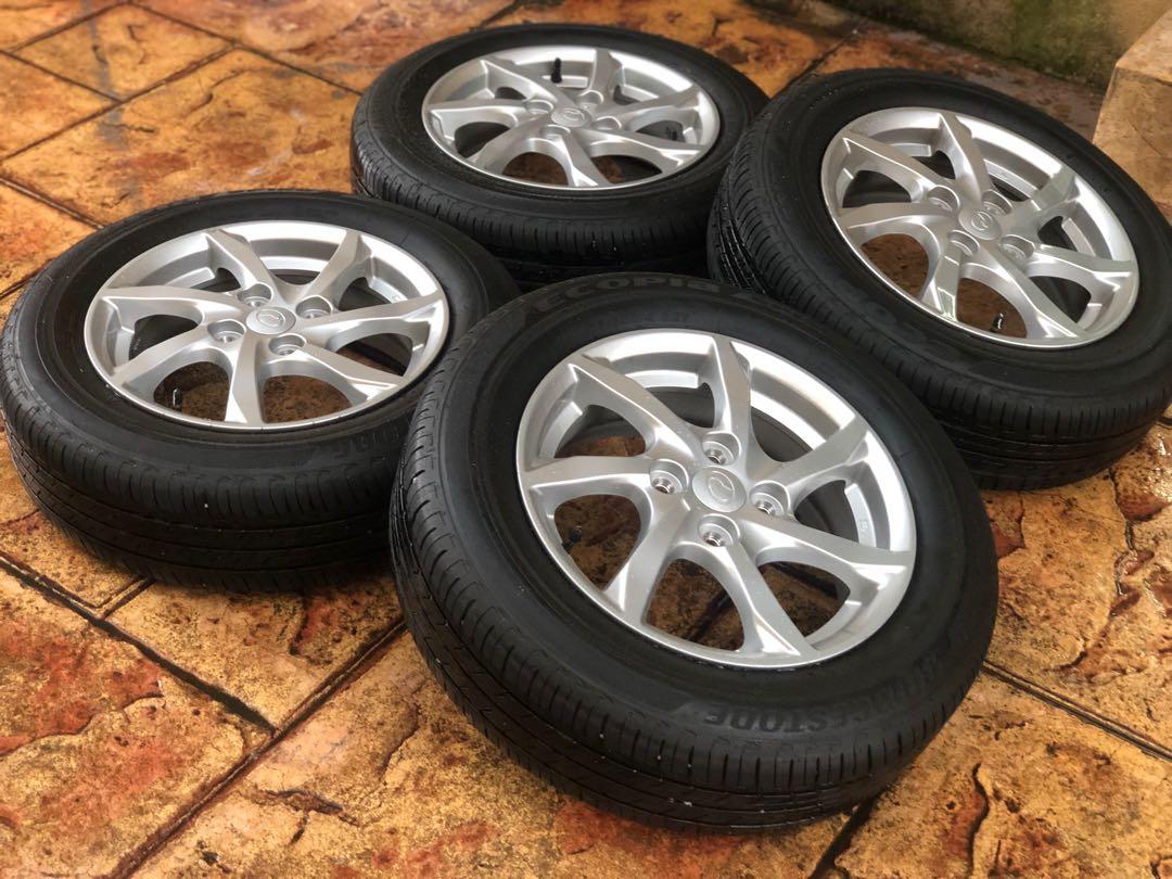 Sport Rim Myvi G3 14 inci tayar 90%, Auto Accessories on Carousell