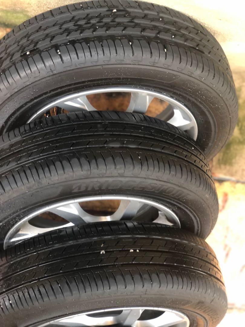 Sport Rim Myvi G3 14 inci tayar 90%, Auto Accessories on Carousell