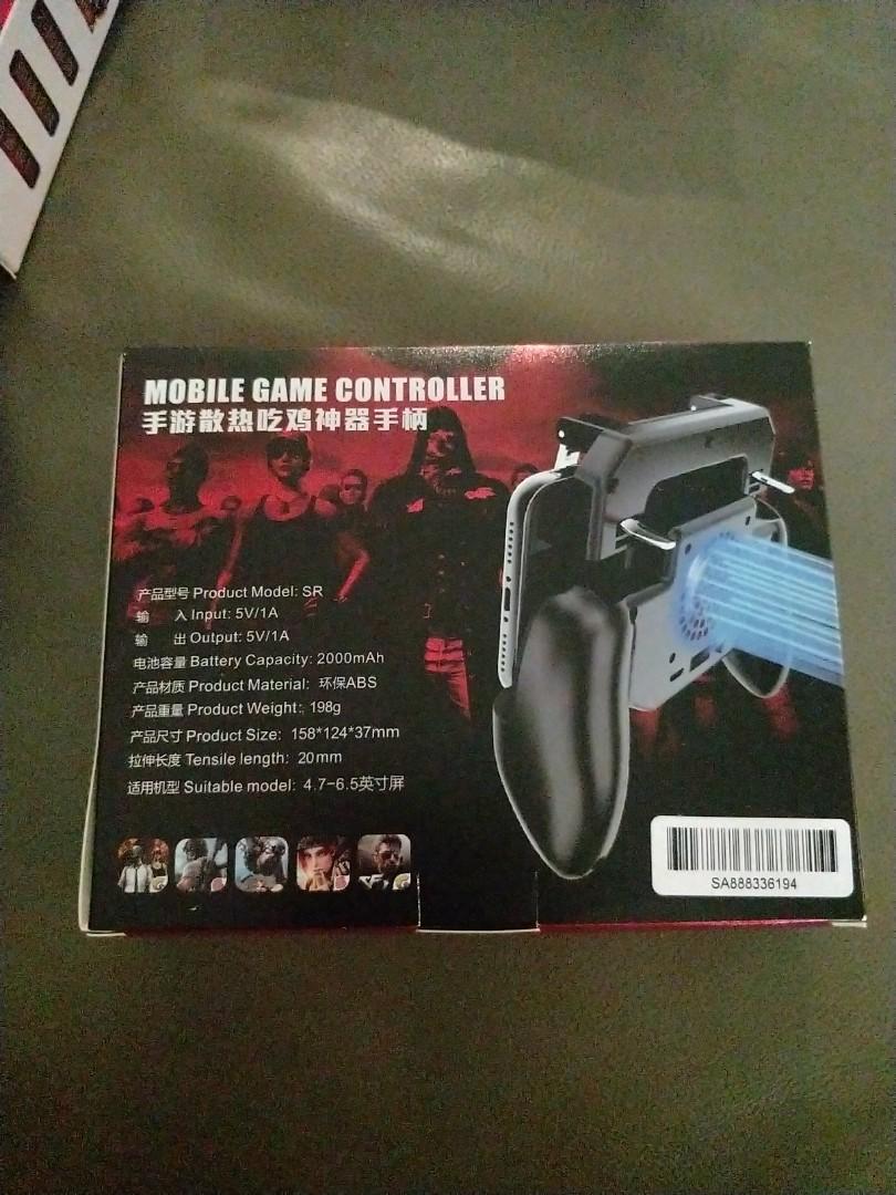 SR mobile PUBG controller, SR mobile Gaming controller (with cooler fan ...