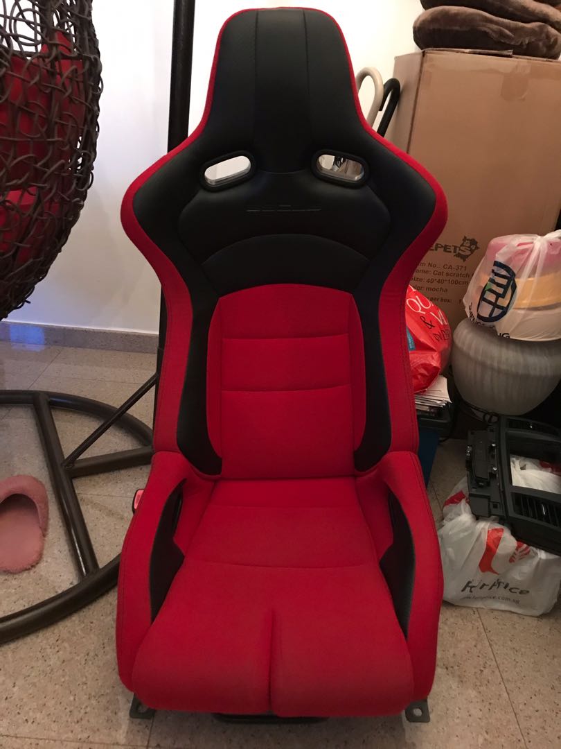 SSCUS Red Fabric Bucket Seat Viper 410 ( Passenger Side), Car ...