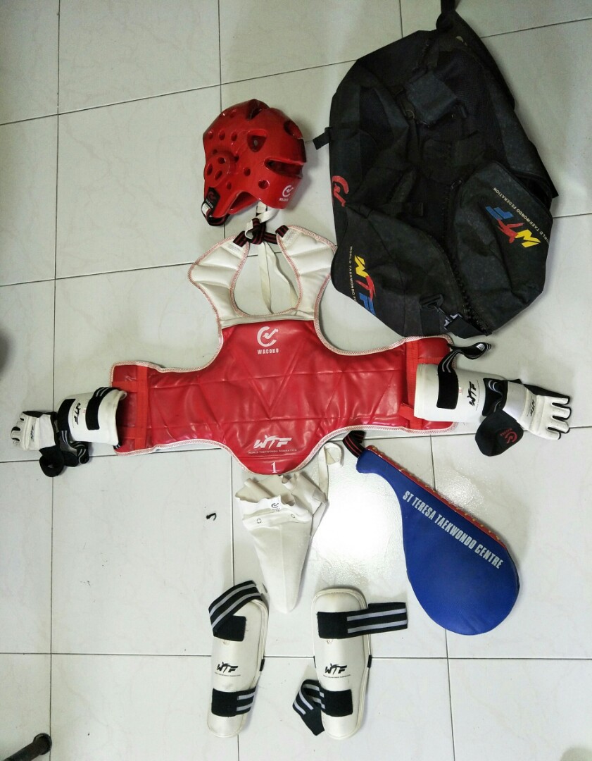 Taekwondo Guard Set, Sports Equipment, Exercise & Fitness, Toning ...