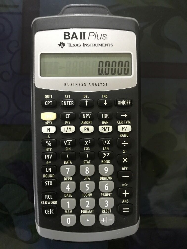 Texas Instruments BA II Plus Financial Calculator, Computers & Tech ...