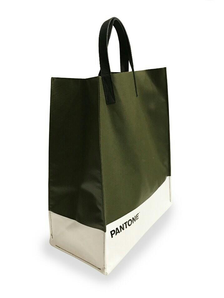 Tote Pantone Bag (GREY/NAVY/GREEN), Luxury, Bags & Wallets on Carousell