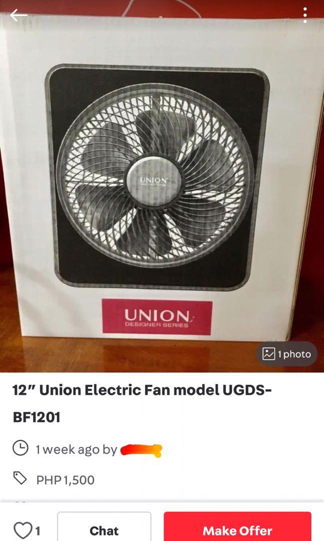 Union floor Fan UGDS-BF1201, Furniture & Home Living, Lighting & Fans ...