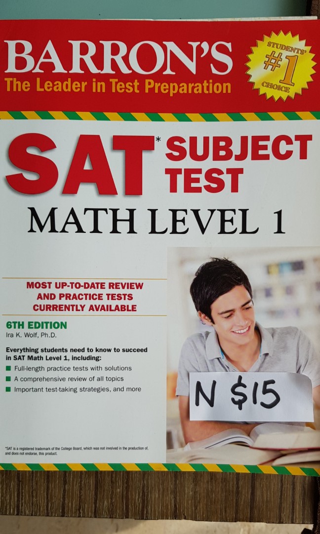 US SAT Math Level 1, Hobbies & Toys, Books & Magazines, Assessment ...
