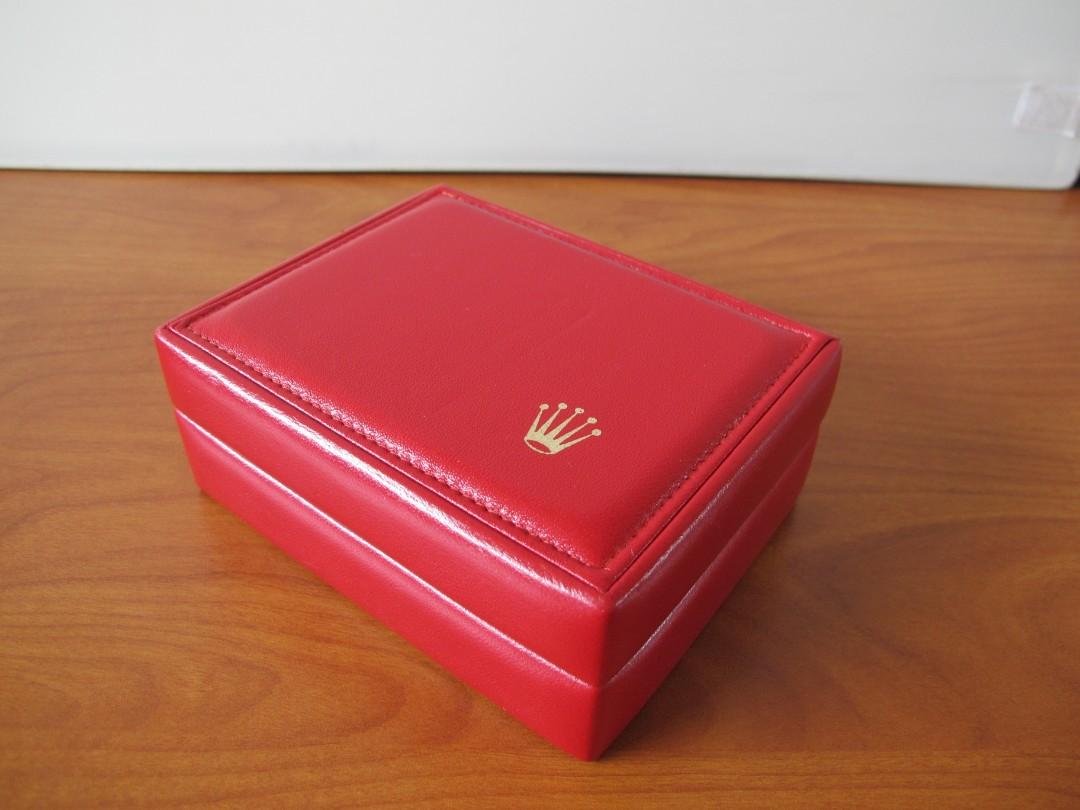 Vintage Rolex Red Leather Watch Box 14.00.01., Luxury, Watches on Carousell