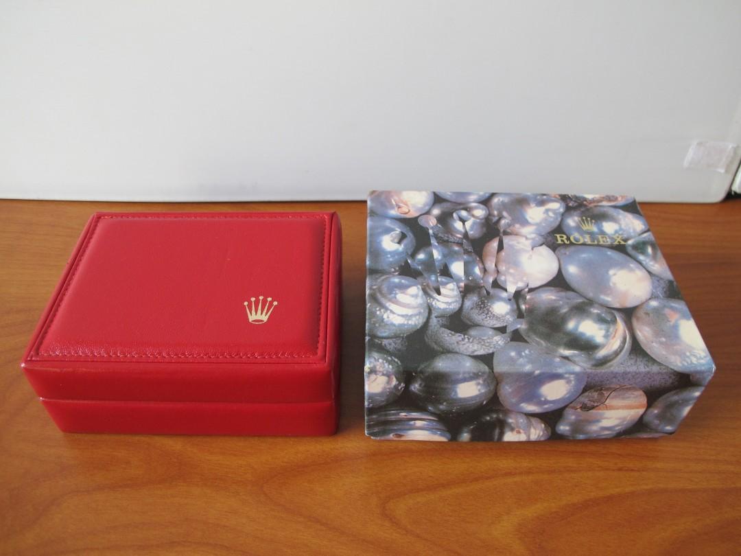 Vintage Rolex Red Leather Watch Box 14.00.01., Luxury, Watches on Carousell