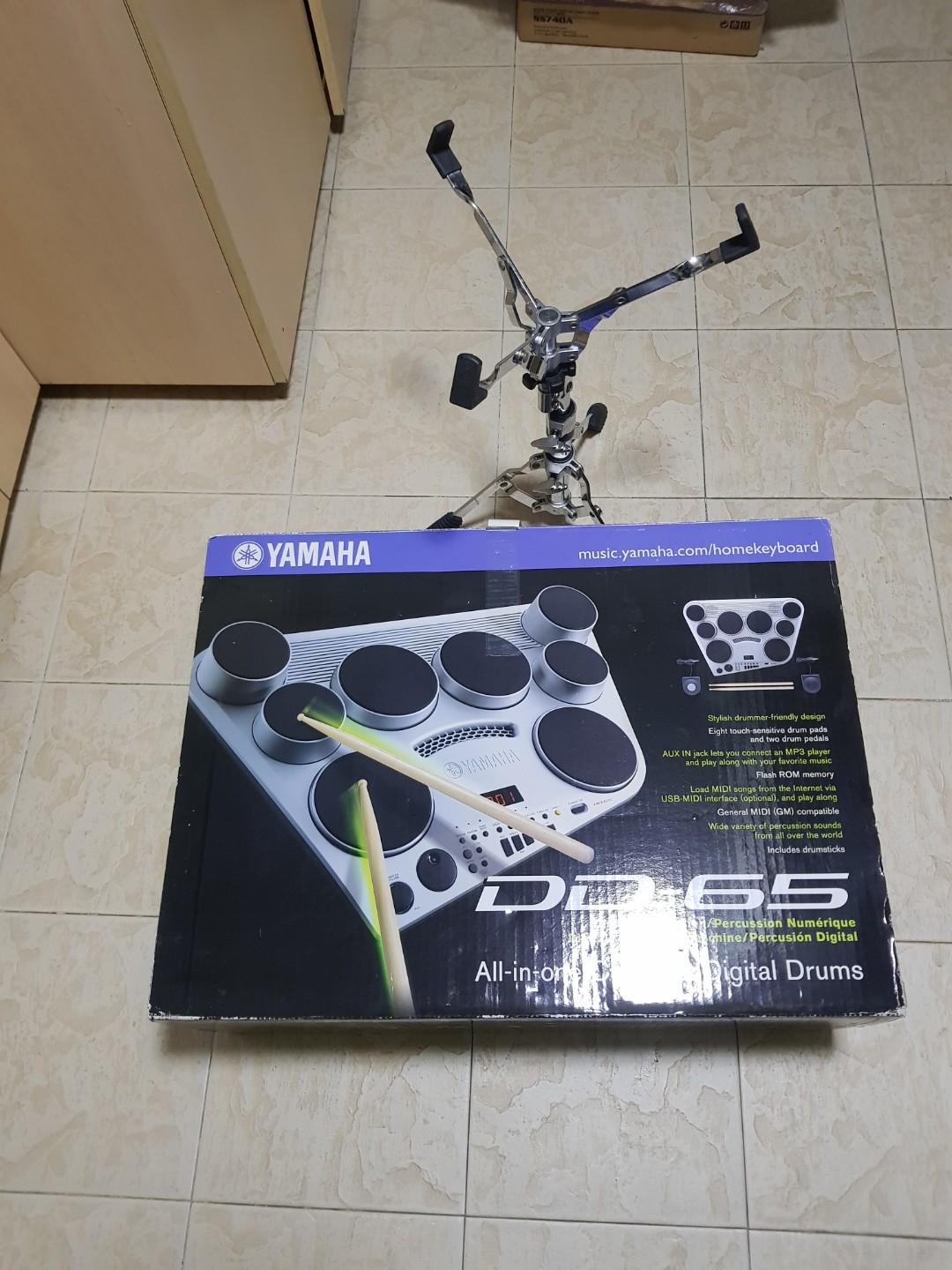 Yamaha DD65 Drum Pad c/w Yamaha Stand, Hobbies & Toys, Music & Media ...