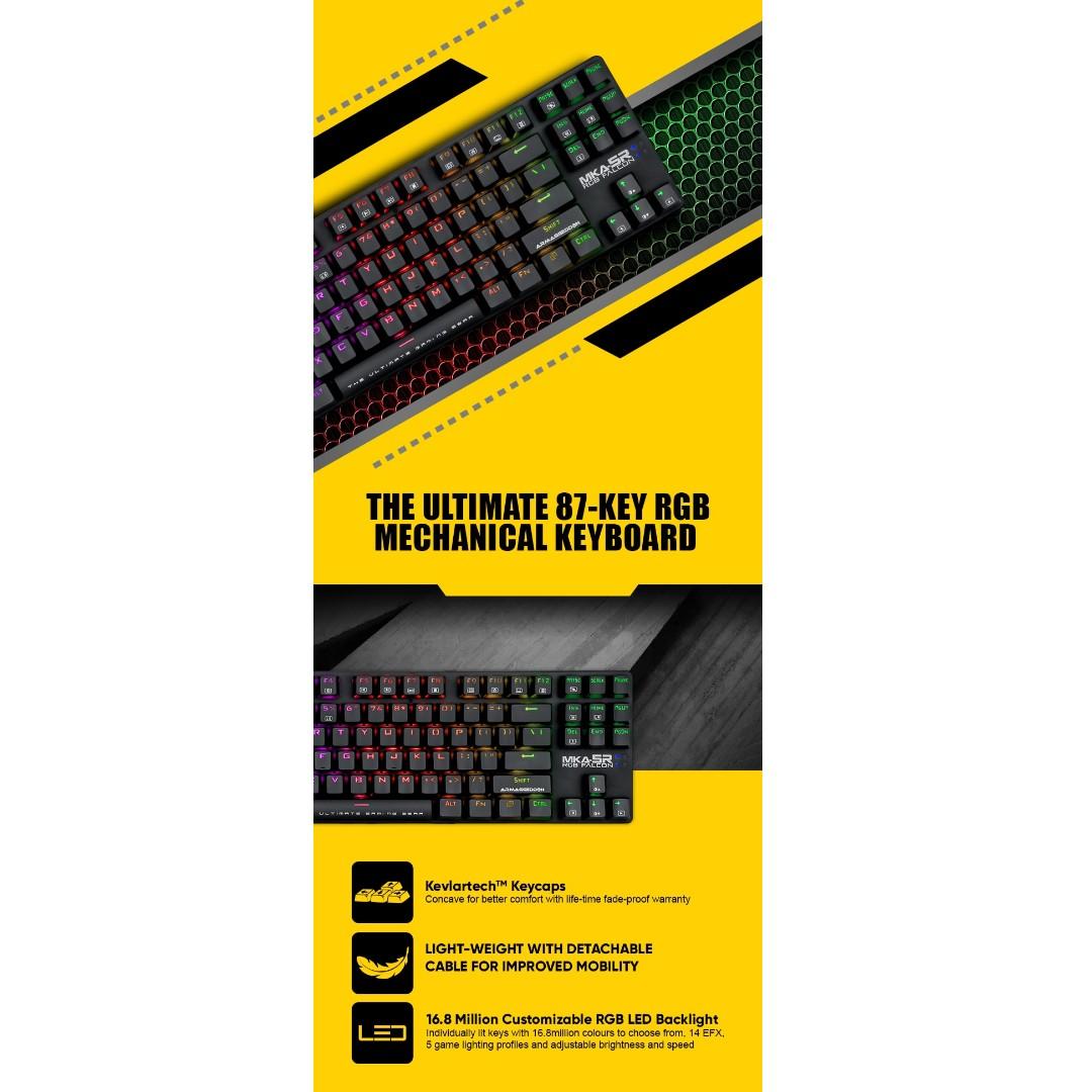 Armaggeddon MKA-5R Falcon Mechanical Gaming Keyboard With RGB Light ...