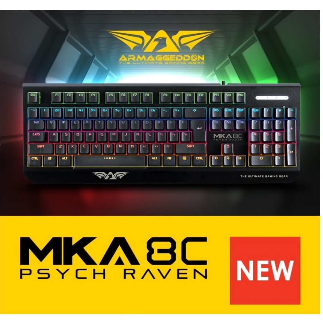 Armaggeddon MKA-8C Mechanical Gaming Keyboard with 6 Backlight Effect ...