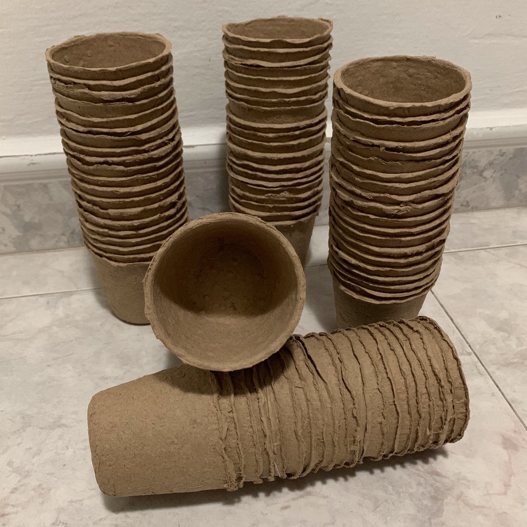 Biodegradable Paper Pulp Peat Pots for Seeds Germination / Seedlings ...
