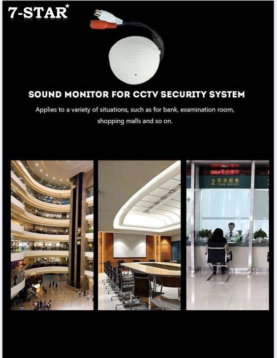 CCTV Audio Mic [Ceiling Mount High Quality High Sensitivity CCTV Camera ...