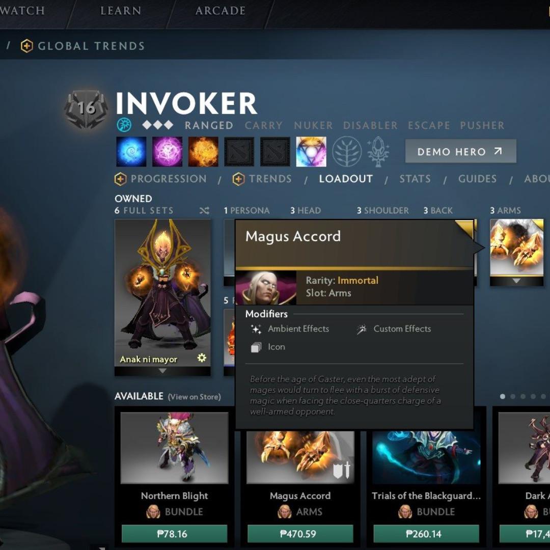 Dota 2 Invoker Dark Artistry The Best Mix Set (Personal Use), Video ...