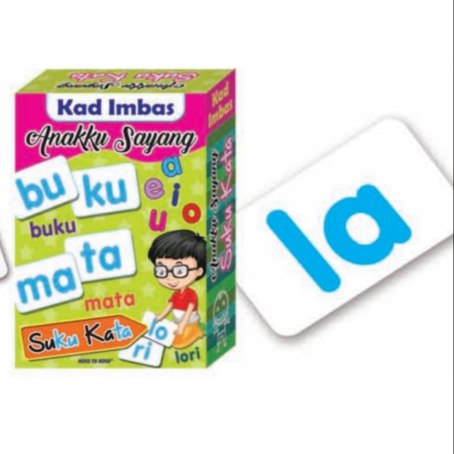 Flash Card HOT Suku Kata Best Selling, Babies & Kids, Bathing ...