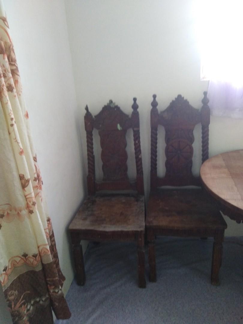 Hand Curved Wooden Dining Hall Set, Furniture & Home Living, Furniture ...