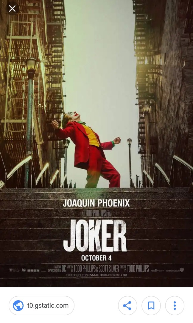 Joker movie ticket with popcorn and drink @ The Cathay, Tickets ...
