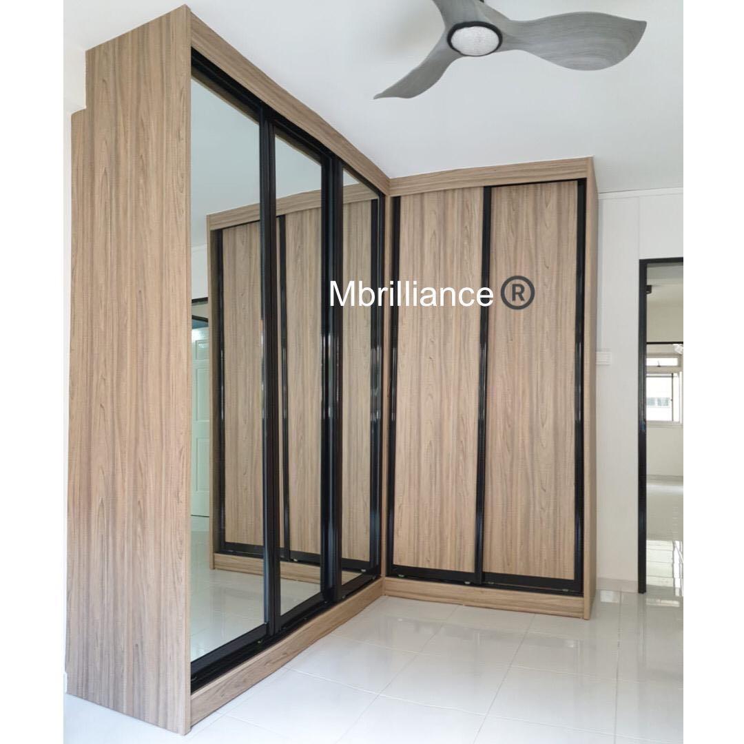 L shape series built in cabinet Wardrobe, Furniture, Shelves & Drawers ...