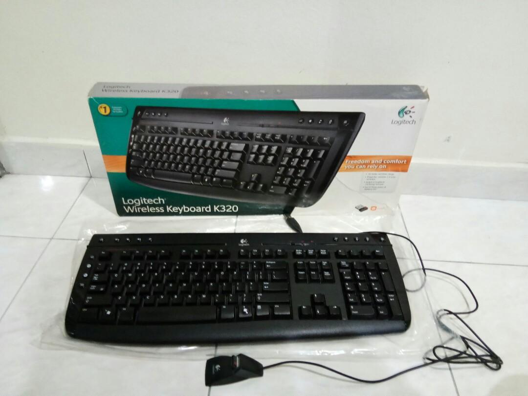 (USED) Logitech Wireless Keyboard K320 (OLD VERSION), Computers & Tech ...