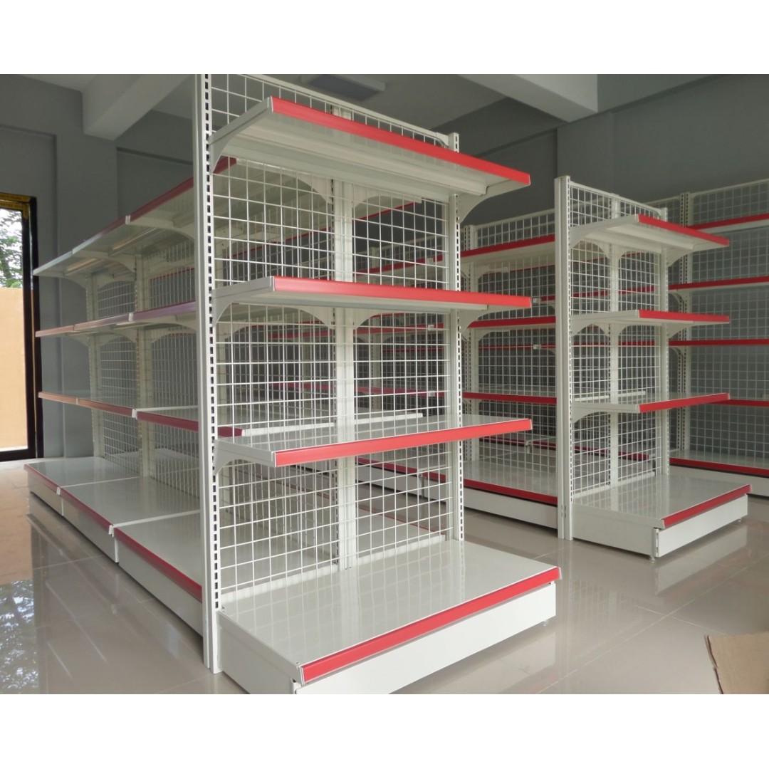 Mesh and Pad Backing _ Metal Gondola Shelve, Furniture & Home Living ...