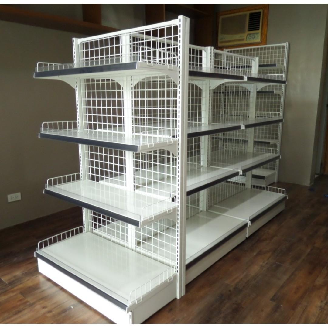 Mesh and Pad Backing _ Metal Gondola Shelve, Furniture & Home Living ...