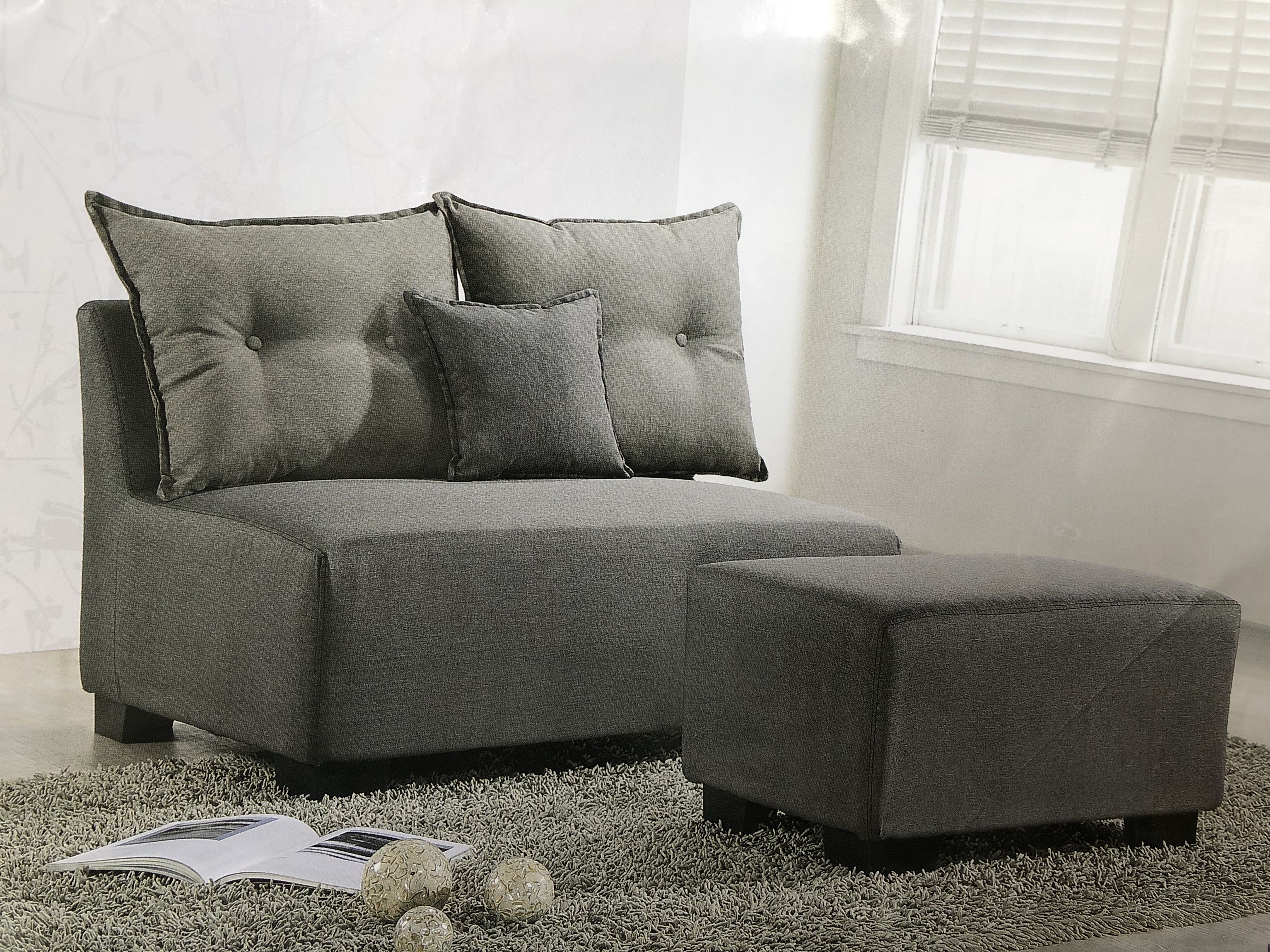 Mini sofa with ottoman, Furniture & Home Living, Furniture, Sofas on ...