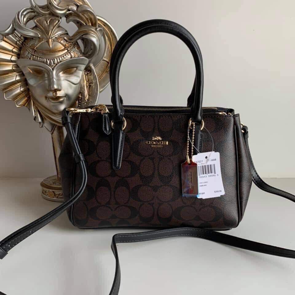 MINI SURREY CARRYALL IN SIGNATURE CANVAS (COACH F67027), Luxury, Bags ...