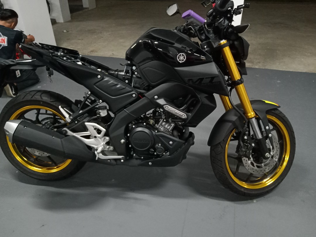 Mt15 rim sticker, Motorcycles, Motorcycle Apparel on Carousell