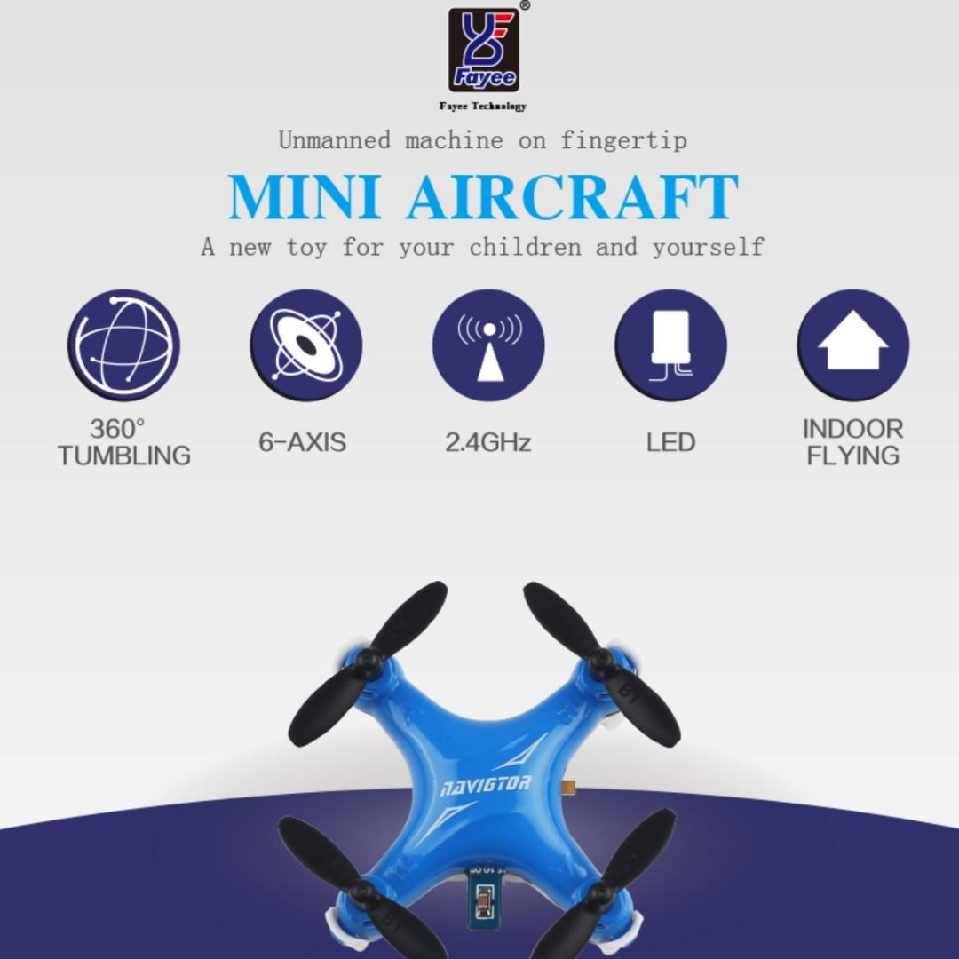 Nano Drone Mini Aircraft. World Smallest UAs. 360 Degree Rolling ...