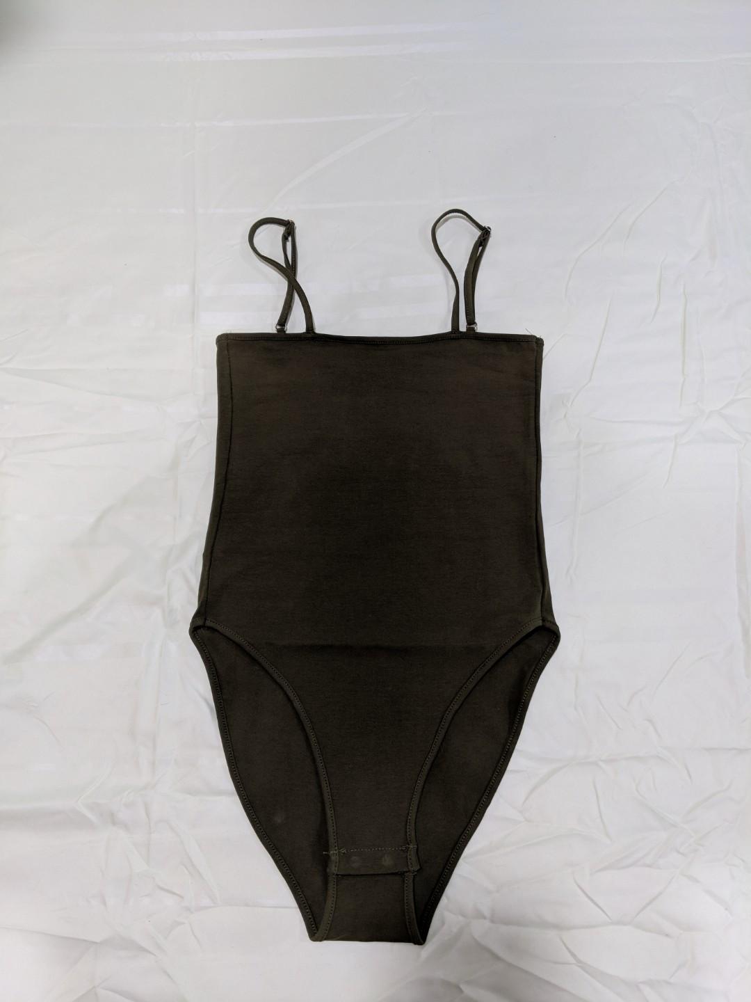 Olive Green One Piece, Women's Fashion, Tops, Blouses on Carousell