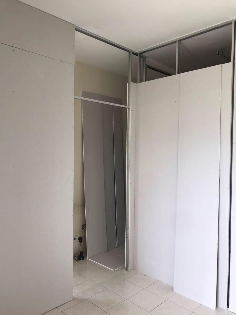 Pasang Dinding Partition Plaster Dan Cat Putih Untuk Rumah dan Lot ...