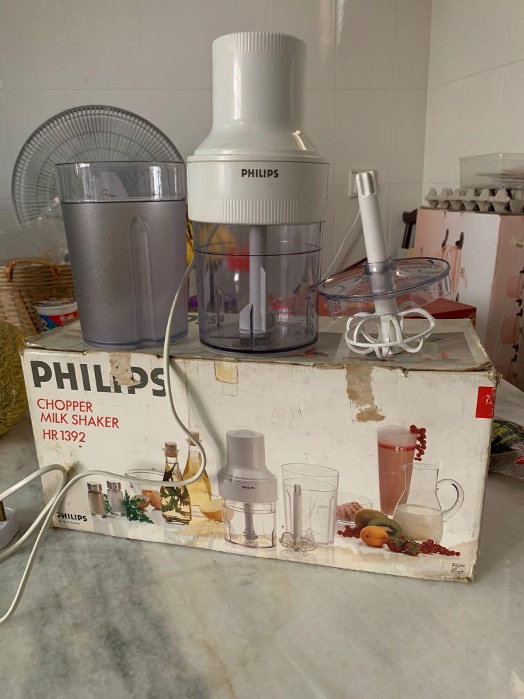 Philips chopper / milk shaker (HR 1392), TV & Home Appliances, Kitchen ...