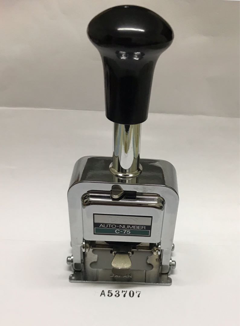 PRO -LINE Heavy-Duty Automatic Numbering Machine, 6-wheel, with ...