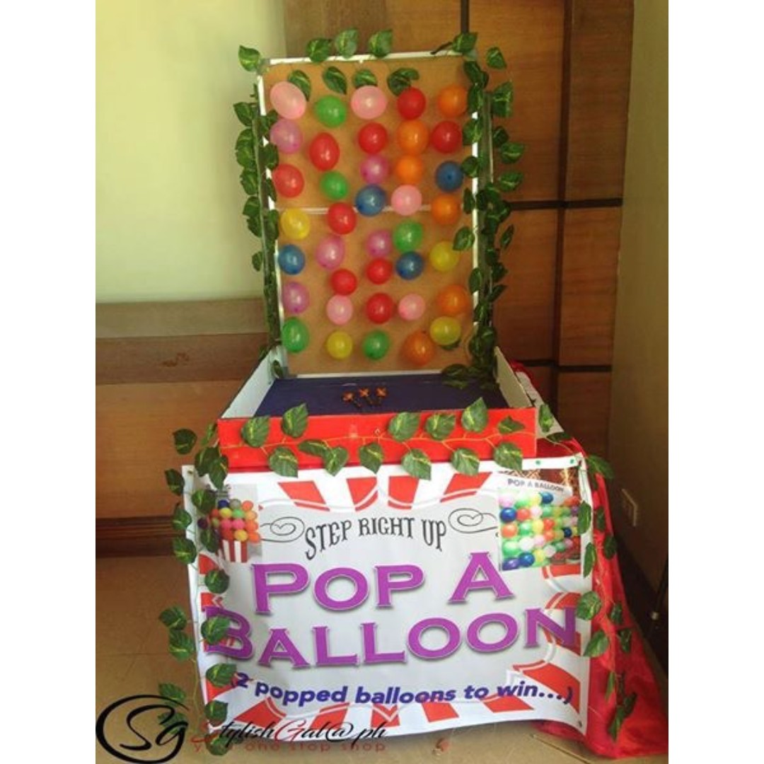 [RENTAL] PARTY CARNIVAL GAME STALL / BOOTH (POP A BALLOON), Hobbies ...