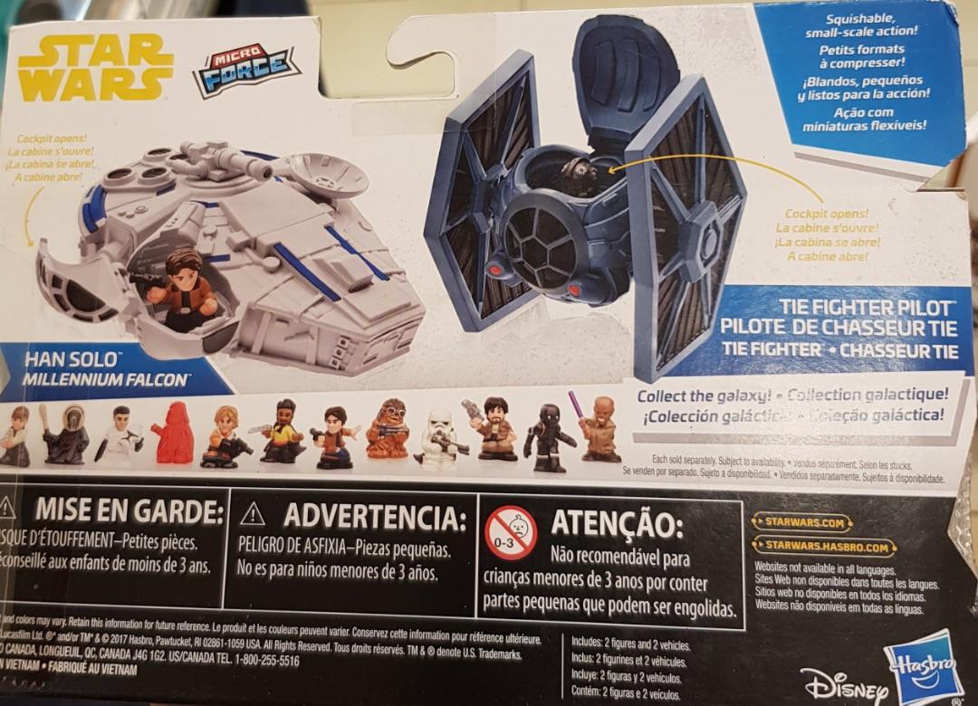 Star Wars Micro Force Millennium Falcon vs Tie Fighter figure, Hobbies & Toys, Toys & Games on ...