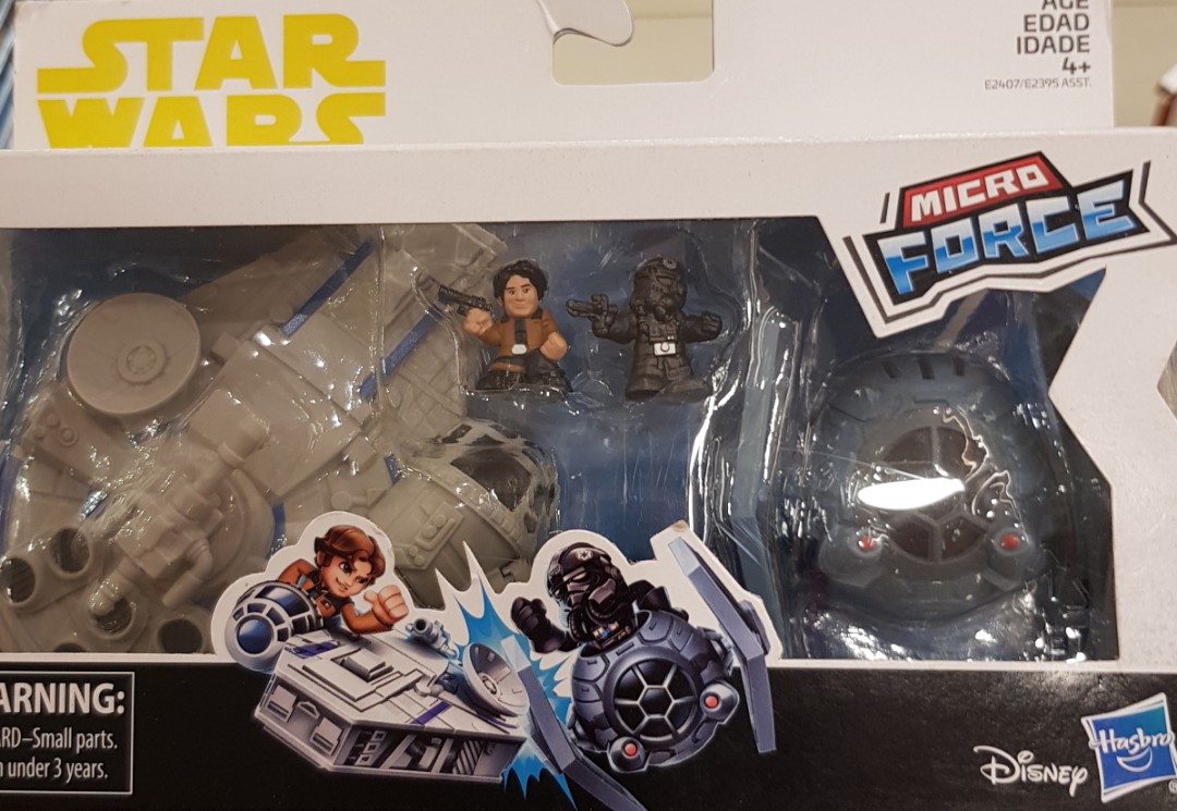 Star Wars Micro Force Millennium Falcon vs Tie Fighter figure, Hobbies ...
