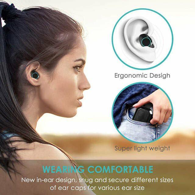 TEMINICE Wireless Headphones, True Wireless Stereo Bluetooth Headphones ...