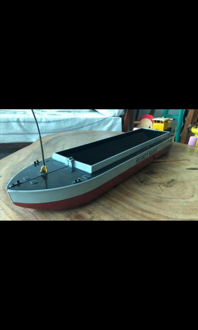 Vintage Wood and Metal Ship model barge, Hobbies & Toys, Memorabilia ...