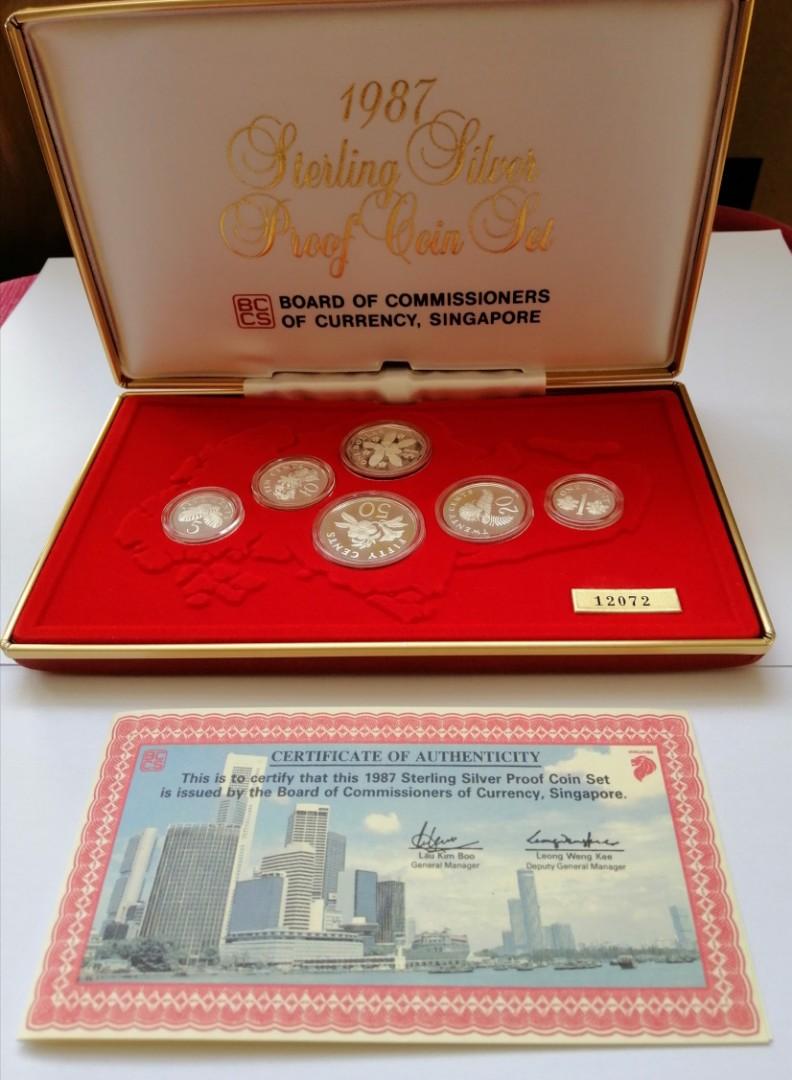 1987 Sterling Silver Proof Coin set, Hobbies & Toys, Memorabilia ...