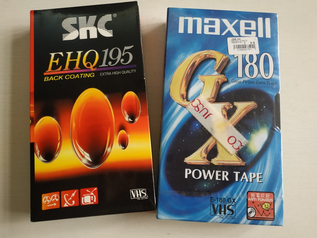 全新 錄影帶 VHS 2 盒, 家庭電器, 電視 & 其他娛樂, 藍光及播放器 - Carousell