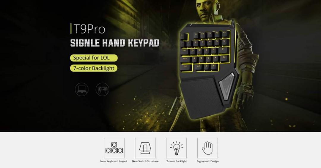 DELUX T9 Pro Single-Handed Gaming Keyboard, Computers & Tech, Parts ...
