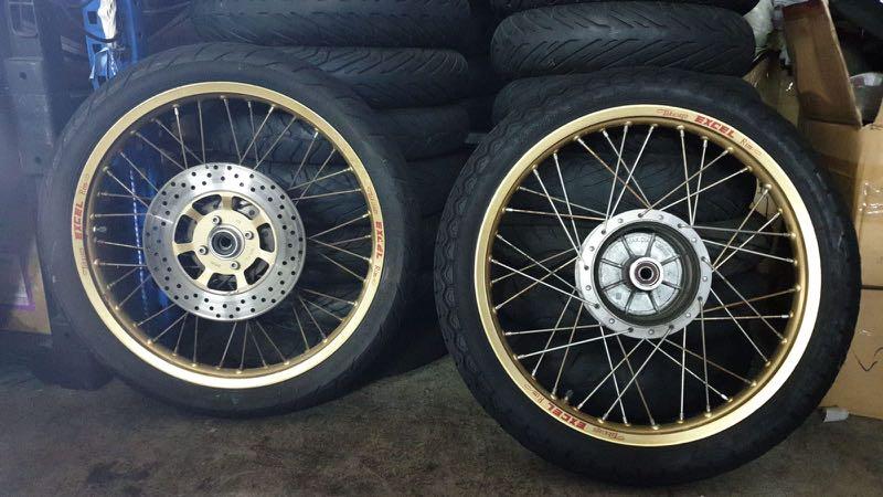 Takasago Excel Gold rim, Motorcycles, Motorcycle Accessories on Carousell