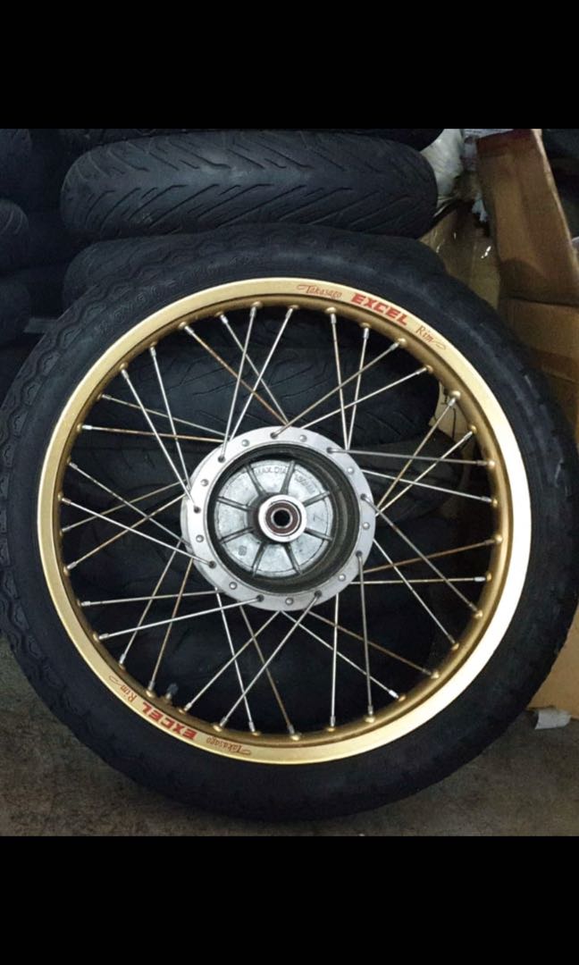 Takasago Excel Gold rim, Motorcycles, Motorcycle Accessories on Carousell