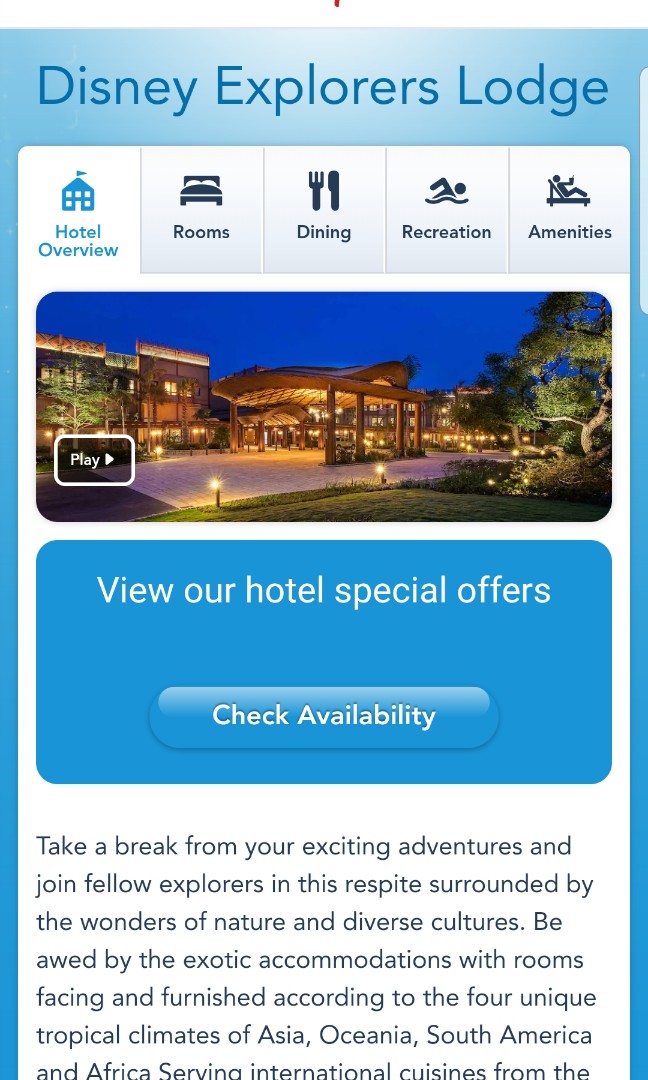 Hong Kong Disney Explorer Lodge hotel stay, Tickets & Vouchers, Flights ...