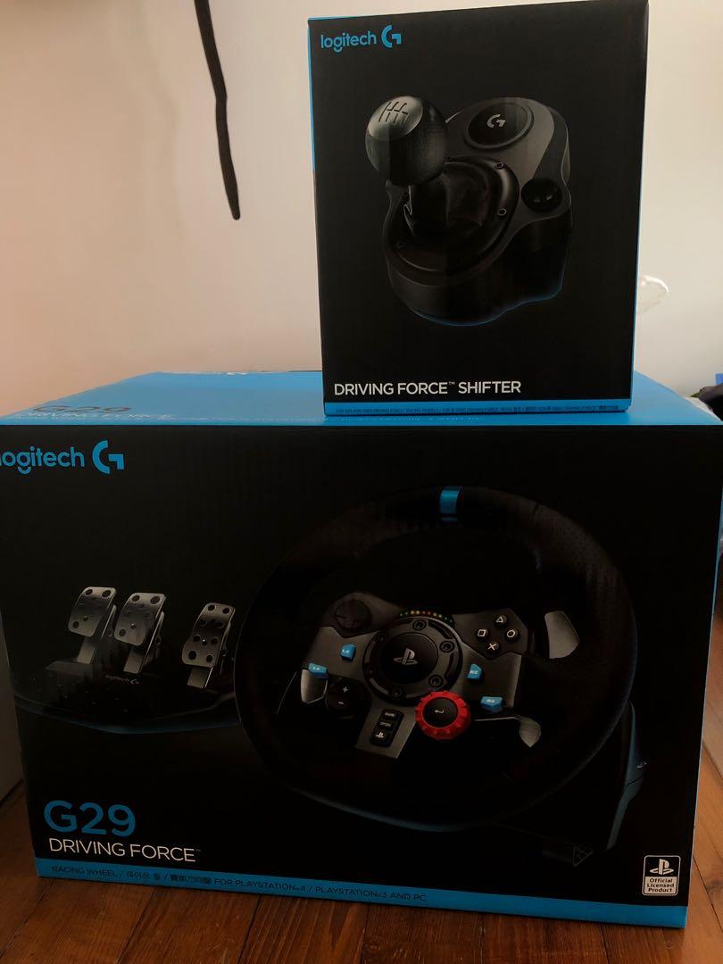 Logitech G29 Steering wheel and shifter set, Toys & Games, Video Gaming ...