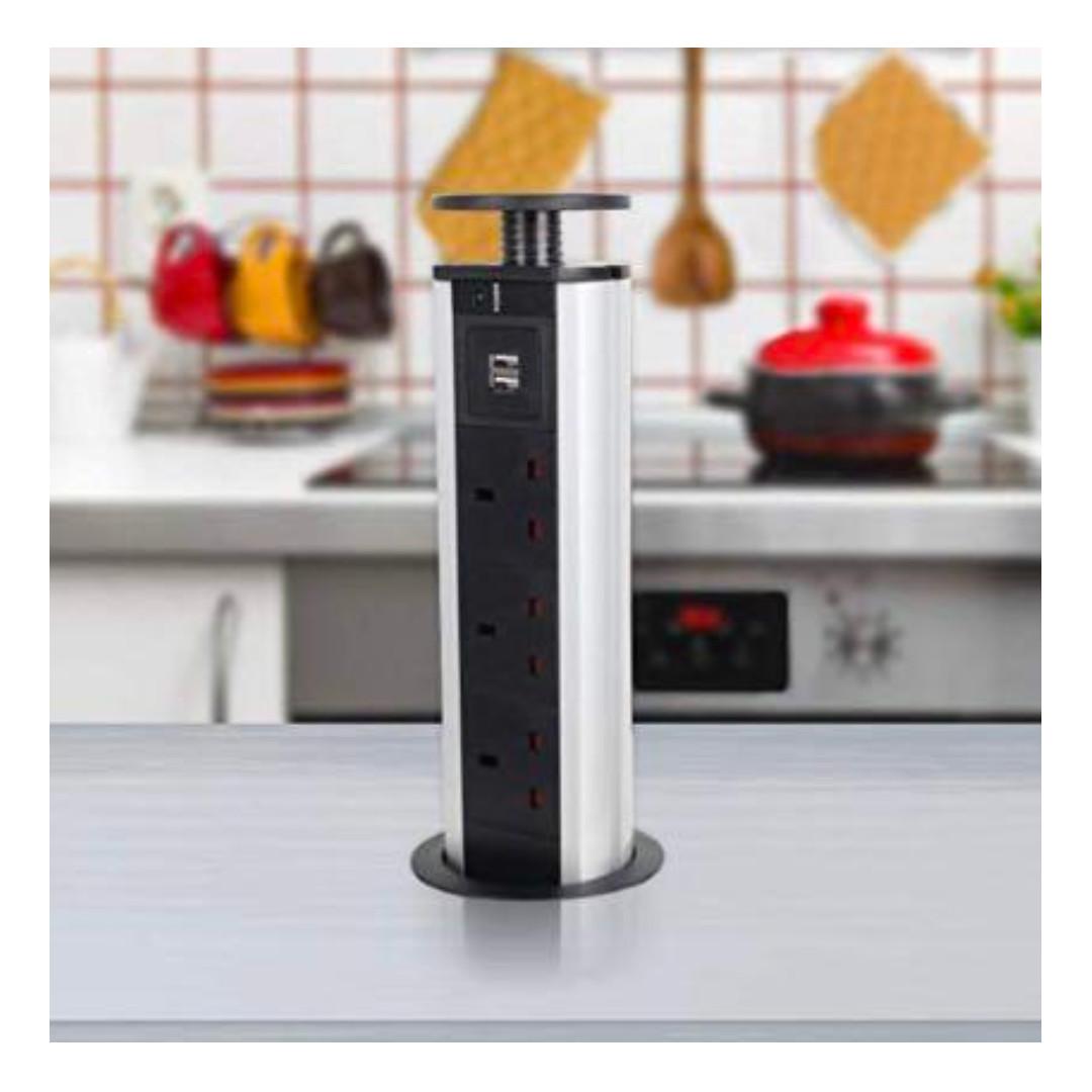 Pop Up Electrical Sockets For Kitchen Worktops | Dandk Organizer
