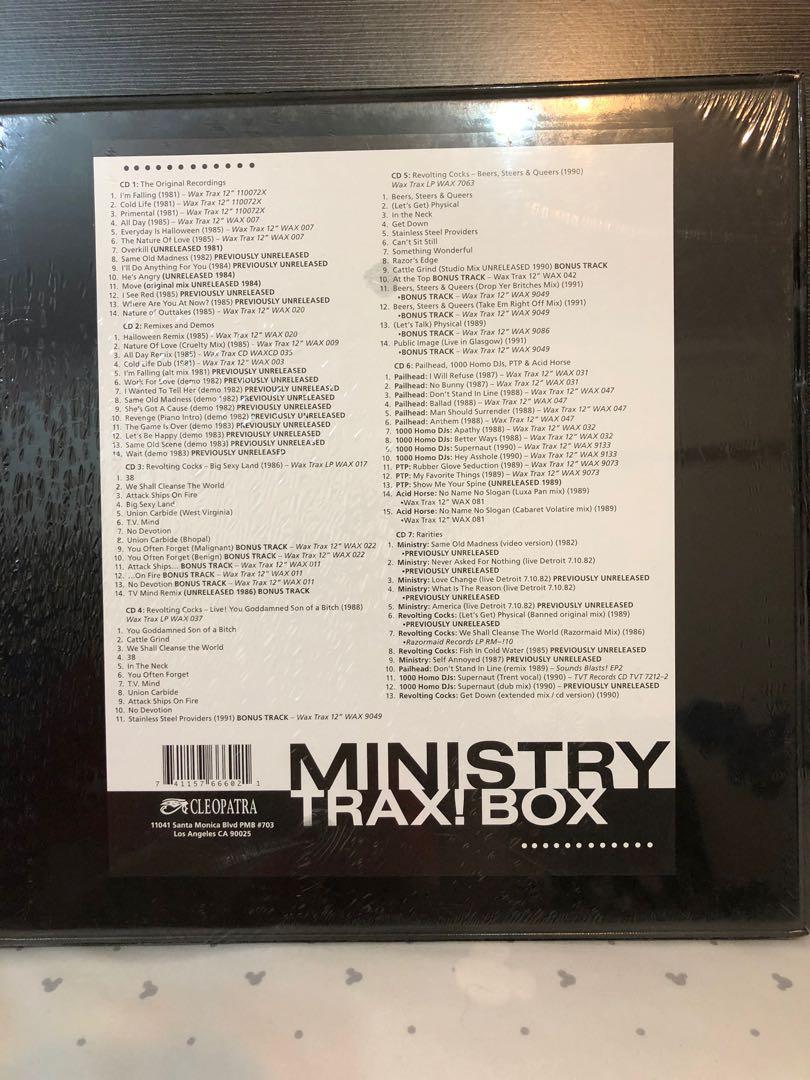 Ministry Trax! Box limited edition boxed set, TV & Home Appliances, TV ...